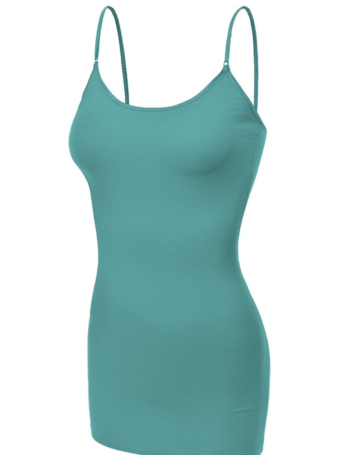 Essential Basic Women's Basic Casual Long Camisole Cami Top Regular and ...