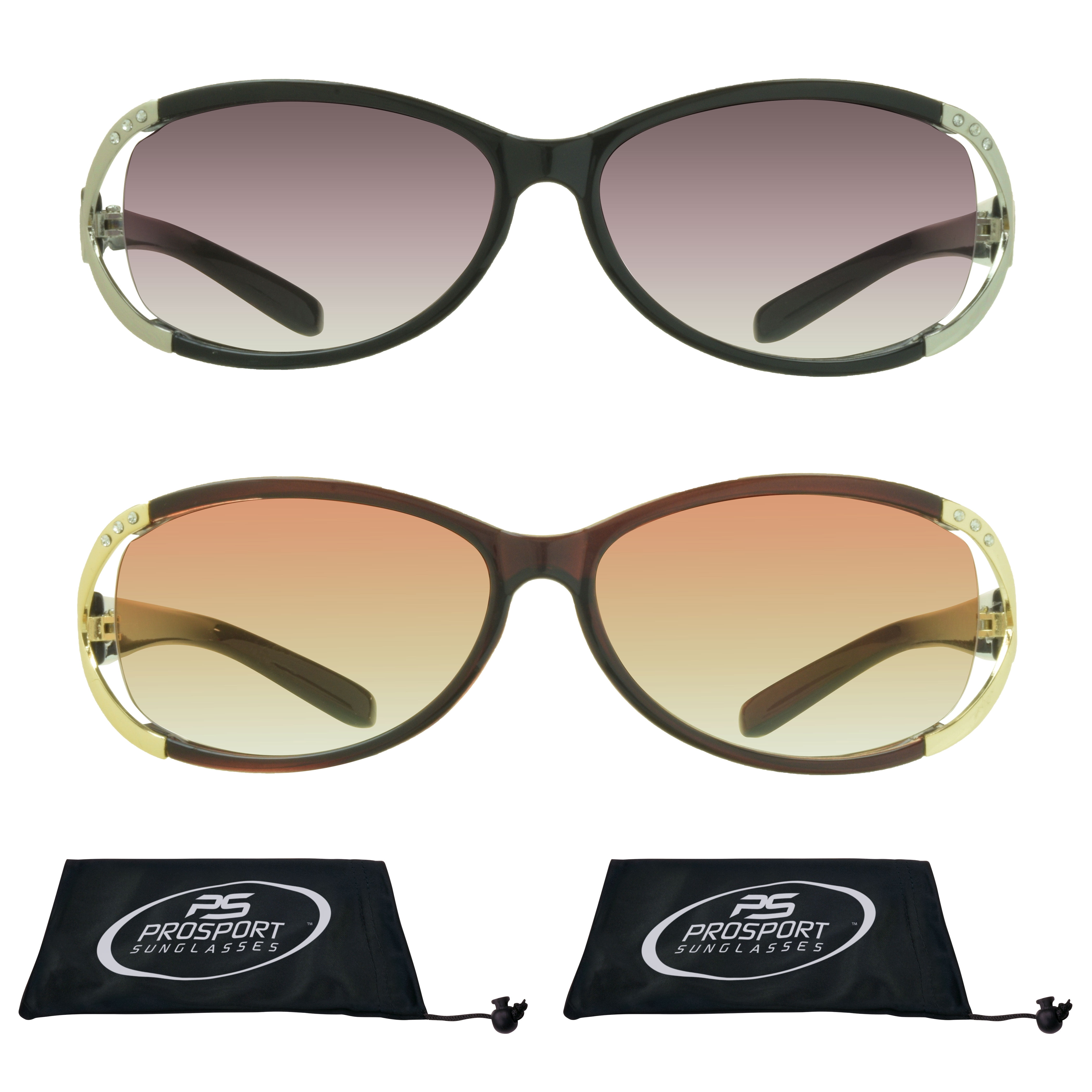 proSPORT Reading Sunglass Reader Light Tinted Women Black & Brown NOT ...