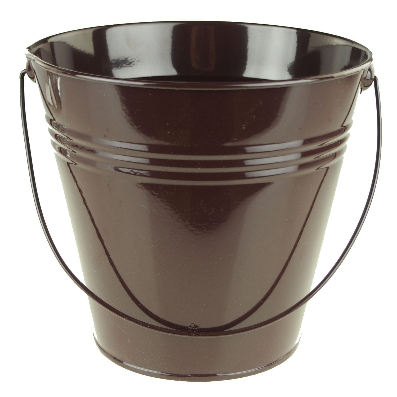 Metal Pail Bucket Party Favor, 7-Inch, Brown - Walmart.com