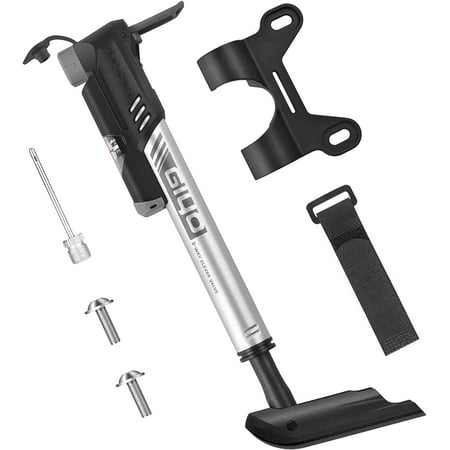 Dual Action Bike Pump, [Smart Valve] [120 PSI] Mini Bicycle Frame Pump ...