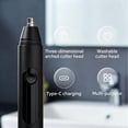 Mr Nose Hair Trimmer IPX7 Fully Waterproof Dual Edge Blades Portable ...