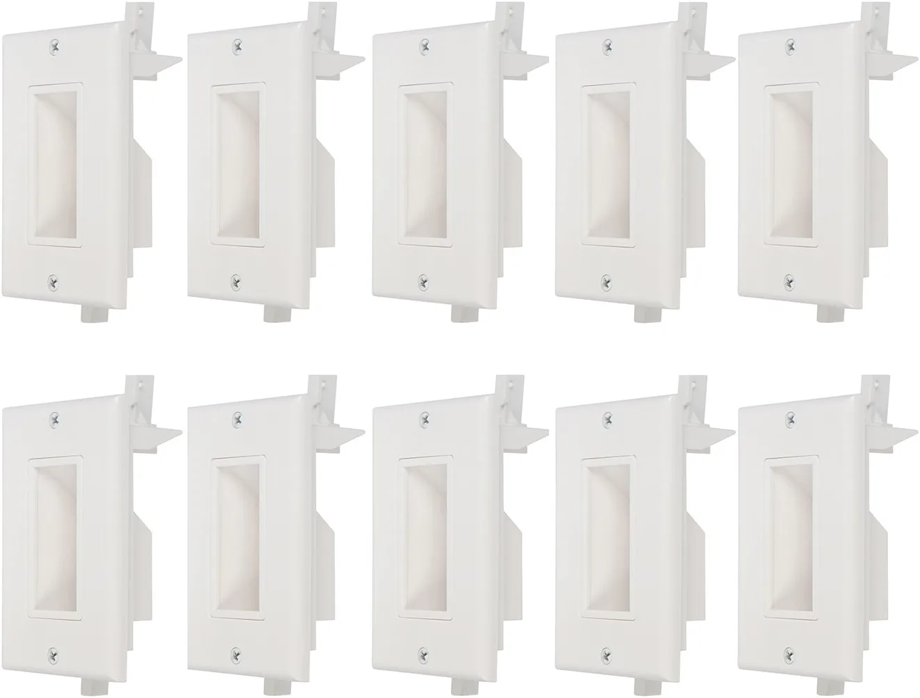Buyer's Point Recessed Low Voltage Cable Wall Plate, Easy to Mount ...