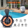 KFFKFF Sand Filter 24" Above Inground Swimming Pool Sand Filter with 7 ...