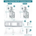 5 Pcs Sliding Closet Door Roller Kit, Closet Wheel with Slide Track ...