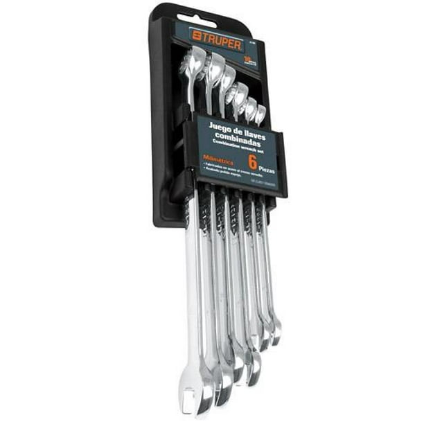 JUEGO LLAVES COMBINADA MILIMETRICA P 6 PZ TRUPER 15770 Truper JC-6M | Bodega Aurrera en línea
