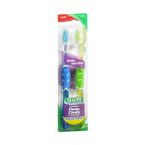 Gum Technique Deep Clean Soft Toothbrush, Value Pack - 2 Ea - Walmart.com