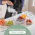 UCO Veggie Tray with Lid 11.2-Inch Chilled Divided Serving Tray ...