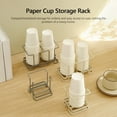 Ludlz Paper Cup Holder Modern Single Double Slot Solid Metal Heavy Duty ...