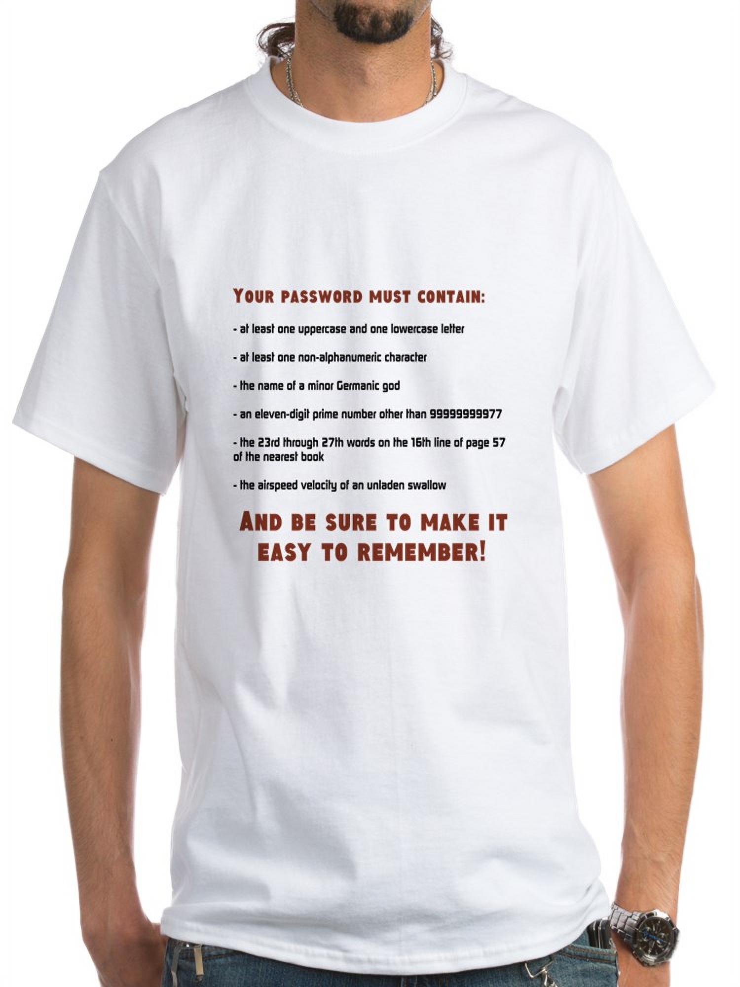 CafePress - Password White T Shirt - Men's Classic T-Shirts - Walmart.com