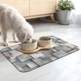 Abstract Block Dish Drying Mats for Kitchen Counter, Minimalist Beige ...