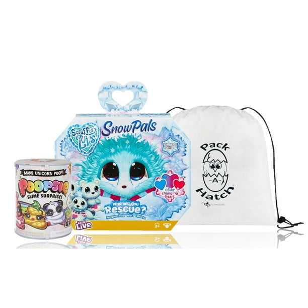 Scruff A Luvs Rescue Pet Soft Toy - Snow Pals W/ Poopsie Slime Surprise ...