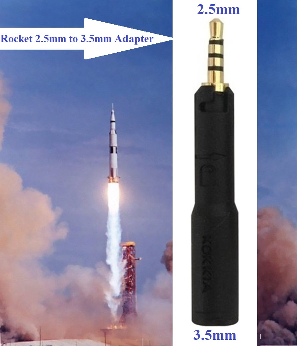 KOKKIA Rocket 2.5mm Male to 3.5mm Female Adapter : Extremely versatile ...