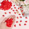 500Pcs Polyester Sponge Heart Shaped Confetti for Party Decoration Red ...
