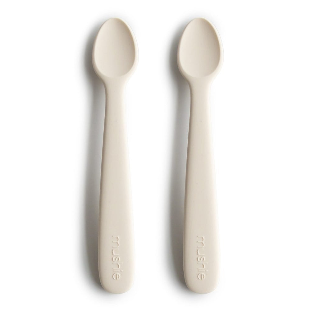 Click here for Mushie 2-Pack Silicone Feeding Spoons - Ivory prices