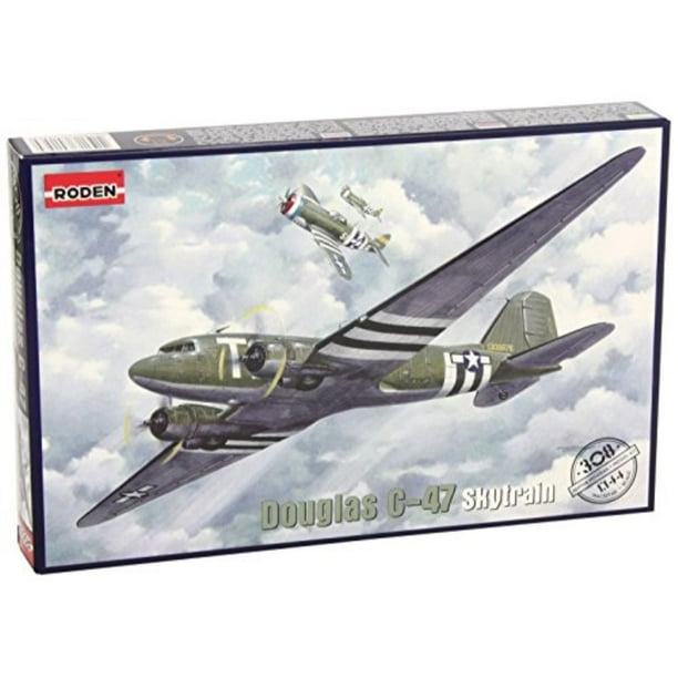 roden douglas c-47 skytrain airplane model building kit - Walmart.com ...