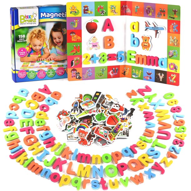 Alphabet Magnets + Matching A-Z Objects / ABC Magnets, Numbers and ...