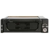 Startech Black Aluminum 5.25in Rugged SATA Hard Drive Mobile Rack ...
