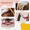 Qaba Kids Spring Rocking Horse for Kids, Dark Brown Horse - Walmart.com