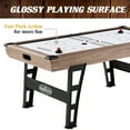 Barrington Billiards 6 ft Air Hockey Table with Pusher and Puck Set ...
