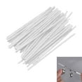 100Pieces Pipe Cleaning Rods Cotton Swabs Metal Texture for Flute Pipes ...