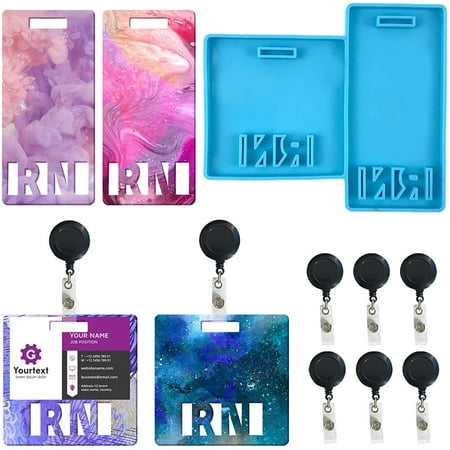 Buddy Mold for Epoxy Resin Silicone ID Card Holder Resin Mold RN Work ...