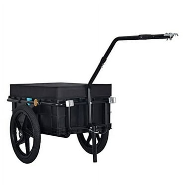 Xspec Bicycle Pull Behind Cart Wagon, 2-in-1 Bike Cargo Trailer ...