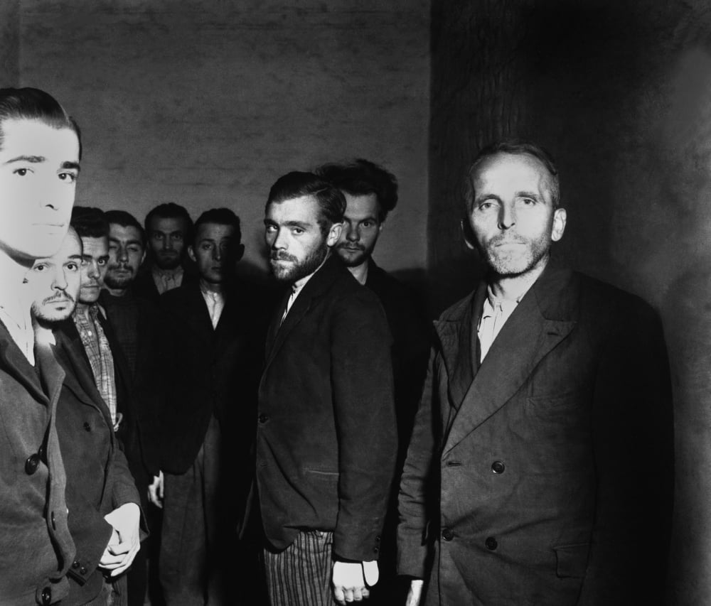 Arrested German Gestapo Agents In A Cell After The Fall Of Liege ...