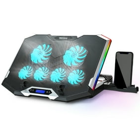 TopMate C12 Laptop Cooling Pad RGB Gaming Laptop Fan for Desk, Notebook ...