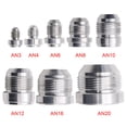 16AN Male Weld on Bung Fitting, Aluminum Male Flare Weldable Fuel Tank ...
