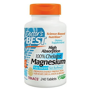 Doctor's Best High Absorption Magnesium Tablets, 100 Mg, 240 Ct - Shop ...