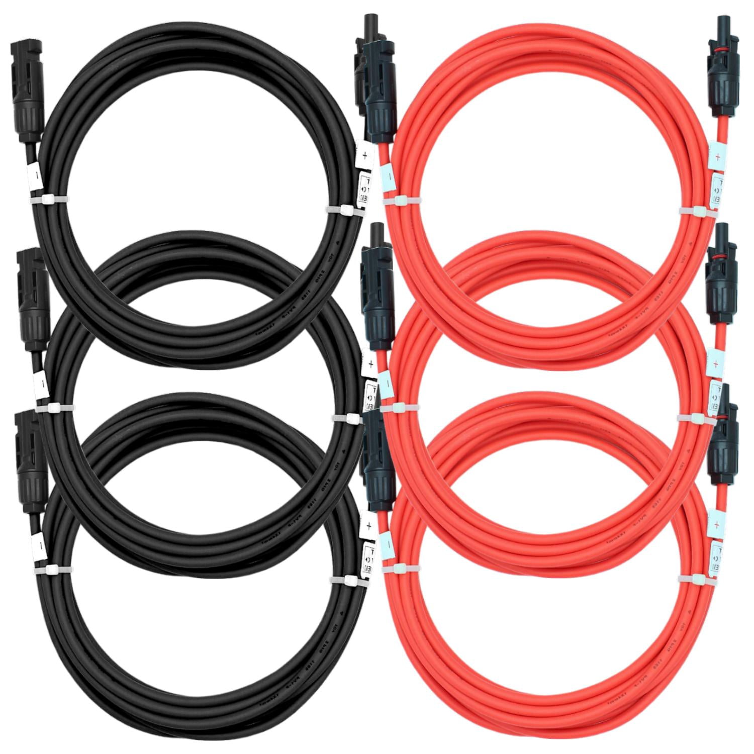 Cables para Paneles Solares SolarLix 3Kits 8m C.10 6mm Hembra y Macho ...