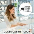 Goilinor Sliding Glass Door Lock Glass Showcase Lock Display Cabinet ...