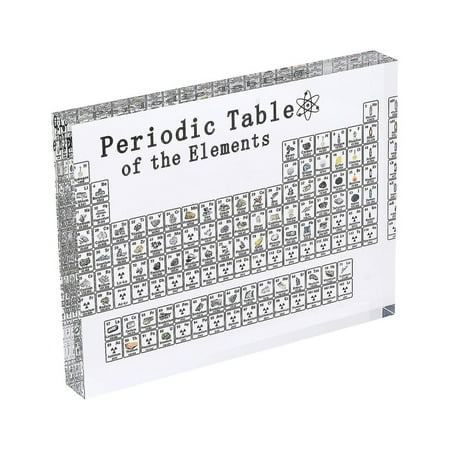 Large Periodic Table With Real Elements Inside, Acrylic Periodic Table ...
