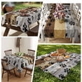Black Dog Claws on Retro Wood Table Cloth 52x70in, Waterproof Rectangle ...