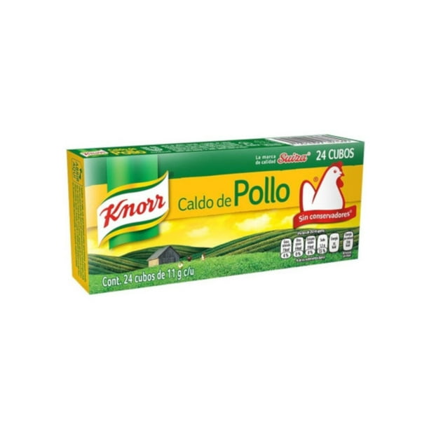 Pack de 36 Sazonador Caldo de Pollo Knorr Suiza Cubo 24 pzas Knorr Cubo ...