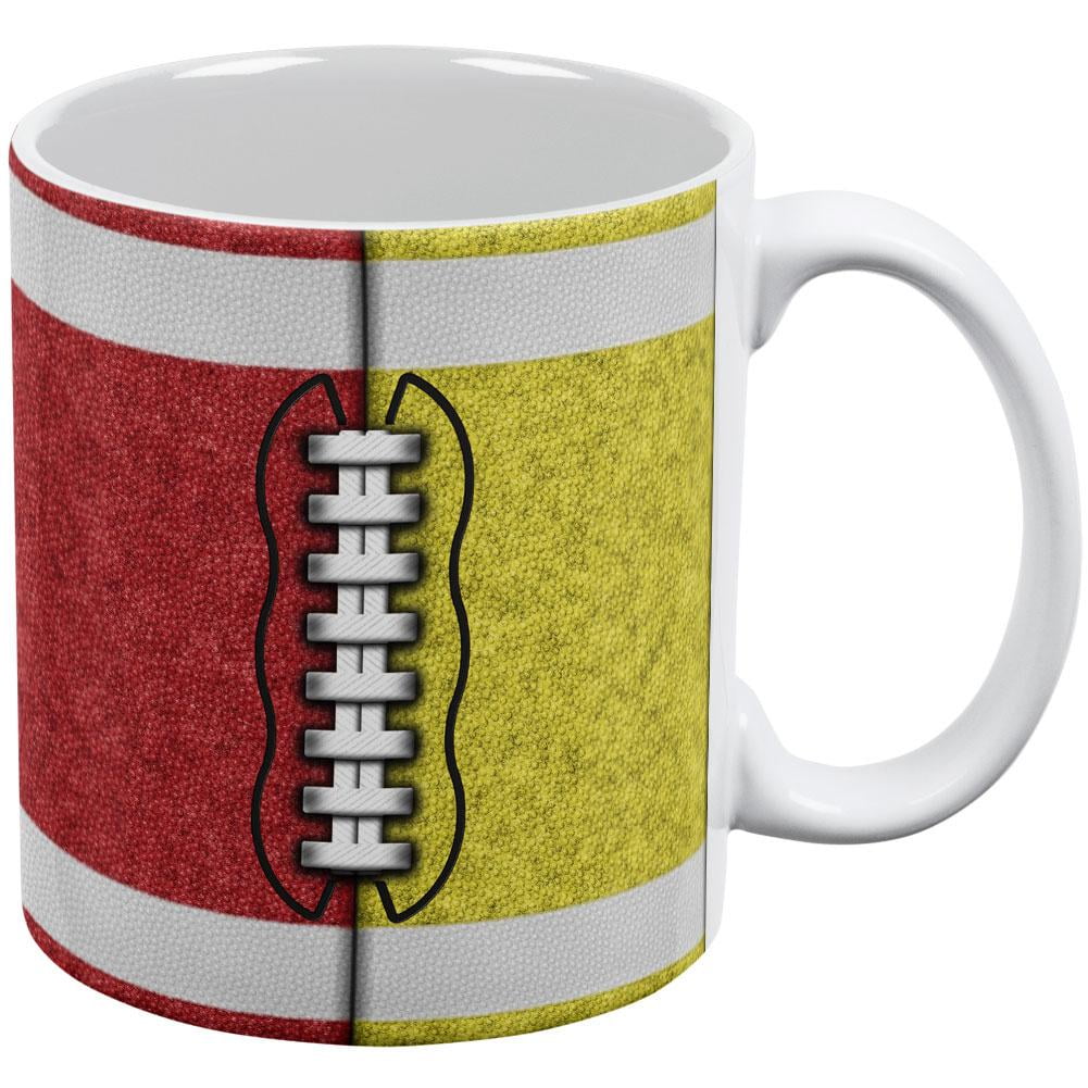 Fantasy Football Team Red and Yellow All Over Coffee Mug - Walmart.com