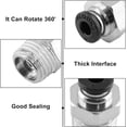 10Pcs Male Straight Push to Connect Fittings 4mm Tube OD x 1/4 inch NPT ...