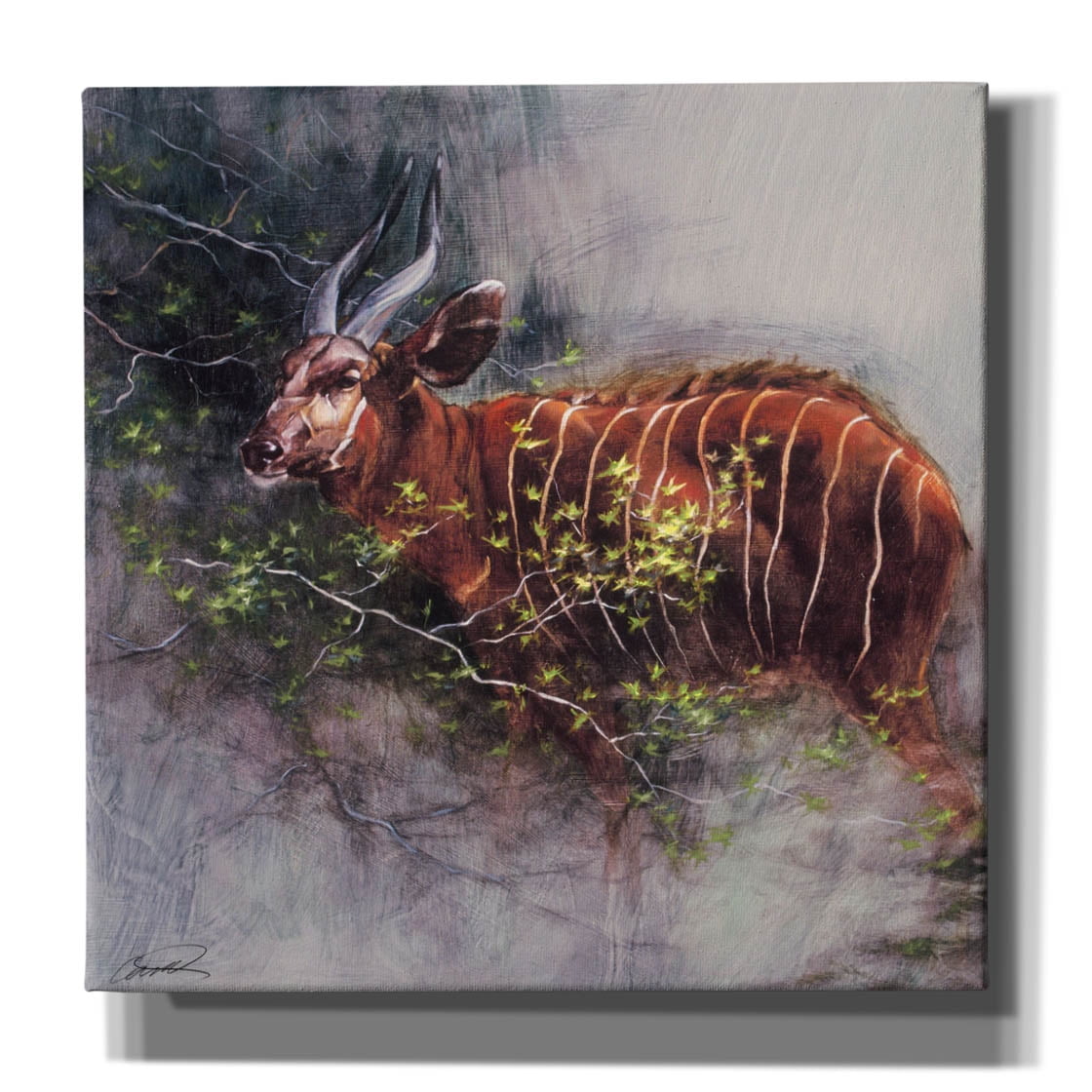 Epic Graffiti 'Bongo in the Brush' by Robert Campbell, Canvas Wall Art ...