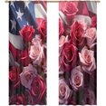 4th of July Sheer Curtains 52" W x 84" L x 2 Panels Set, Blue Star ...