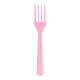 Way To Celebrate! Light Pink Plastic Forks, 24ct - Walmart.com