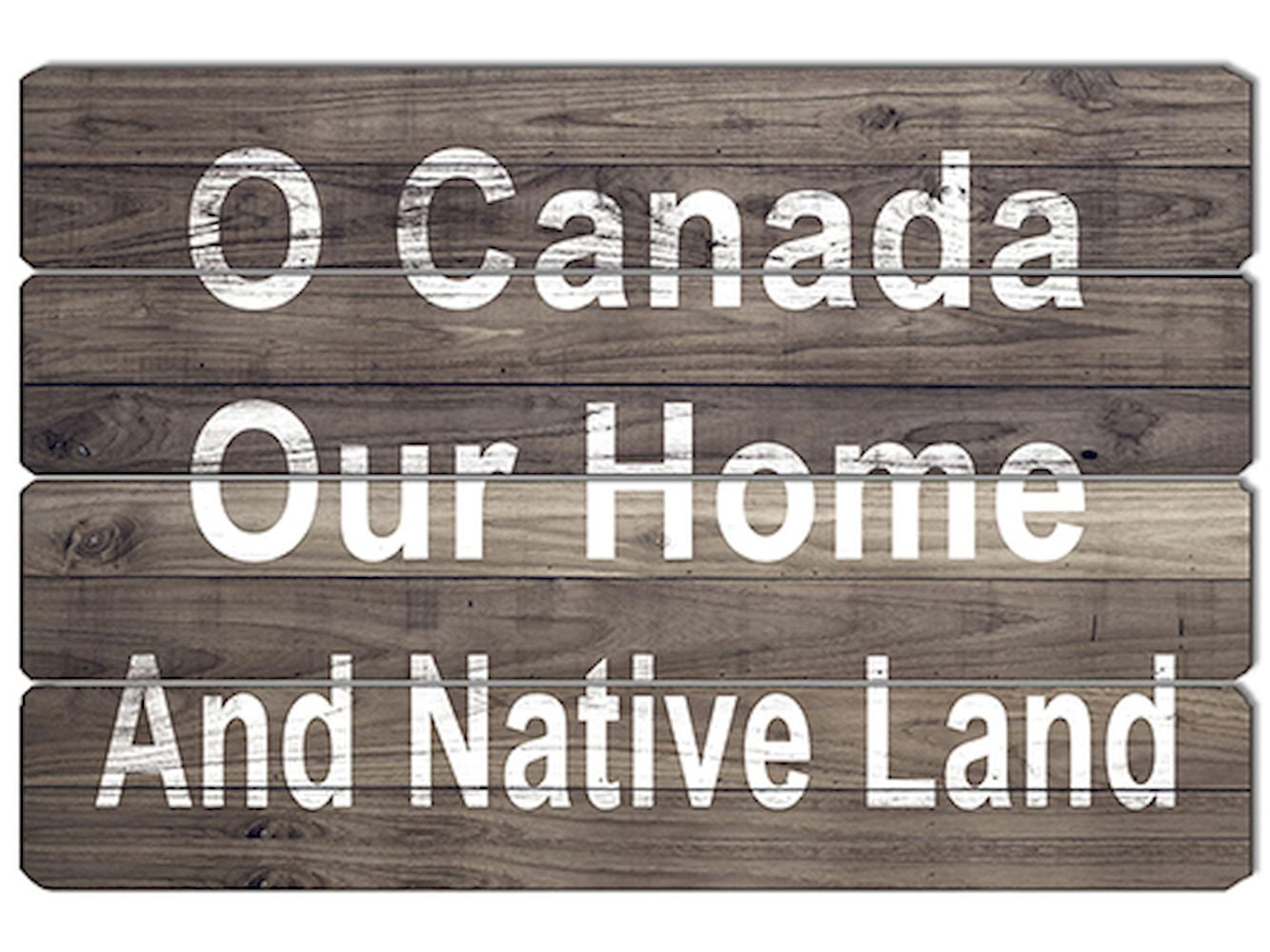 "O Canada " Wooden Sign - Walmart.com