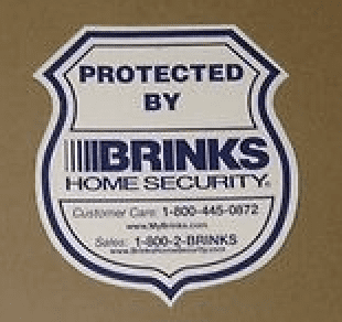 Buy 2 BRINKS LAMINATED 14# Heavy Paper Stock Alarm Security Signs + 6 ...