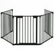 Costway Fireplace Fence Safety Fence Hearth Gate BBQ Metal Fire Gate ...