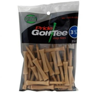 Golf Tees Etc Step Down Natural Wood Golf Tees 3 1/4" Inch Strong ...