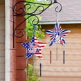 4th of July Patriotic Wind Chime, USA 250th Anniversary 3D Star Spinner ...