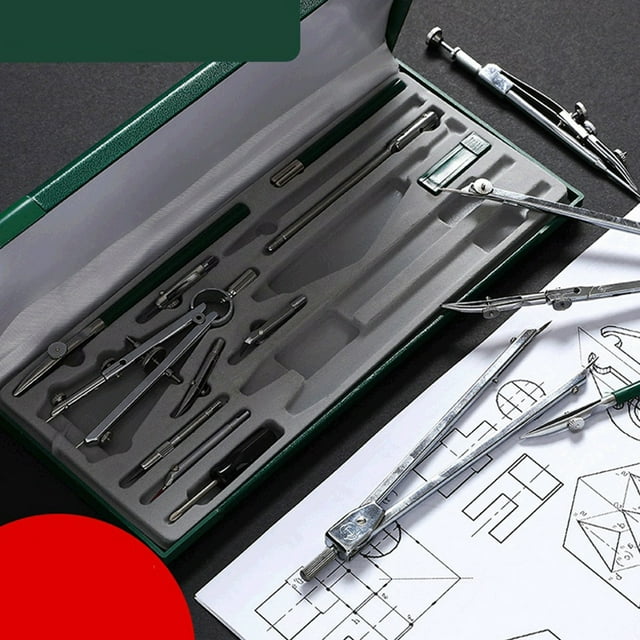 Professional Pencil Compass Metal 15-piece Set Drawing Instrument ...