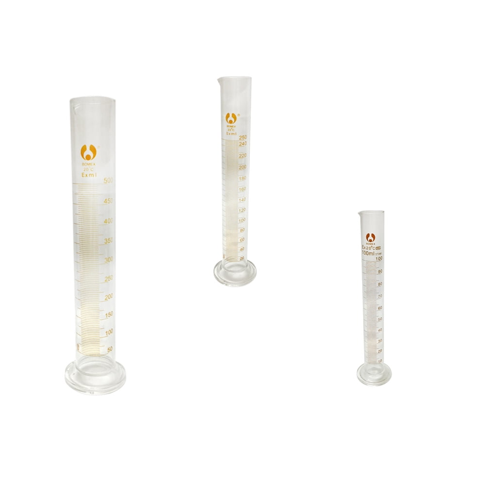 3PCS Profesional de Cilindro de Medición Laboratorio Química 100ml ...