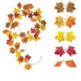 79 Inch Artificial Maple Leaf Garland, Faux Autumn Vine, Fireplace ...