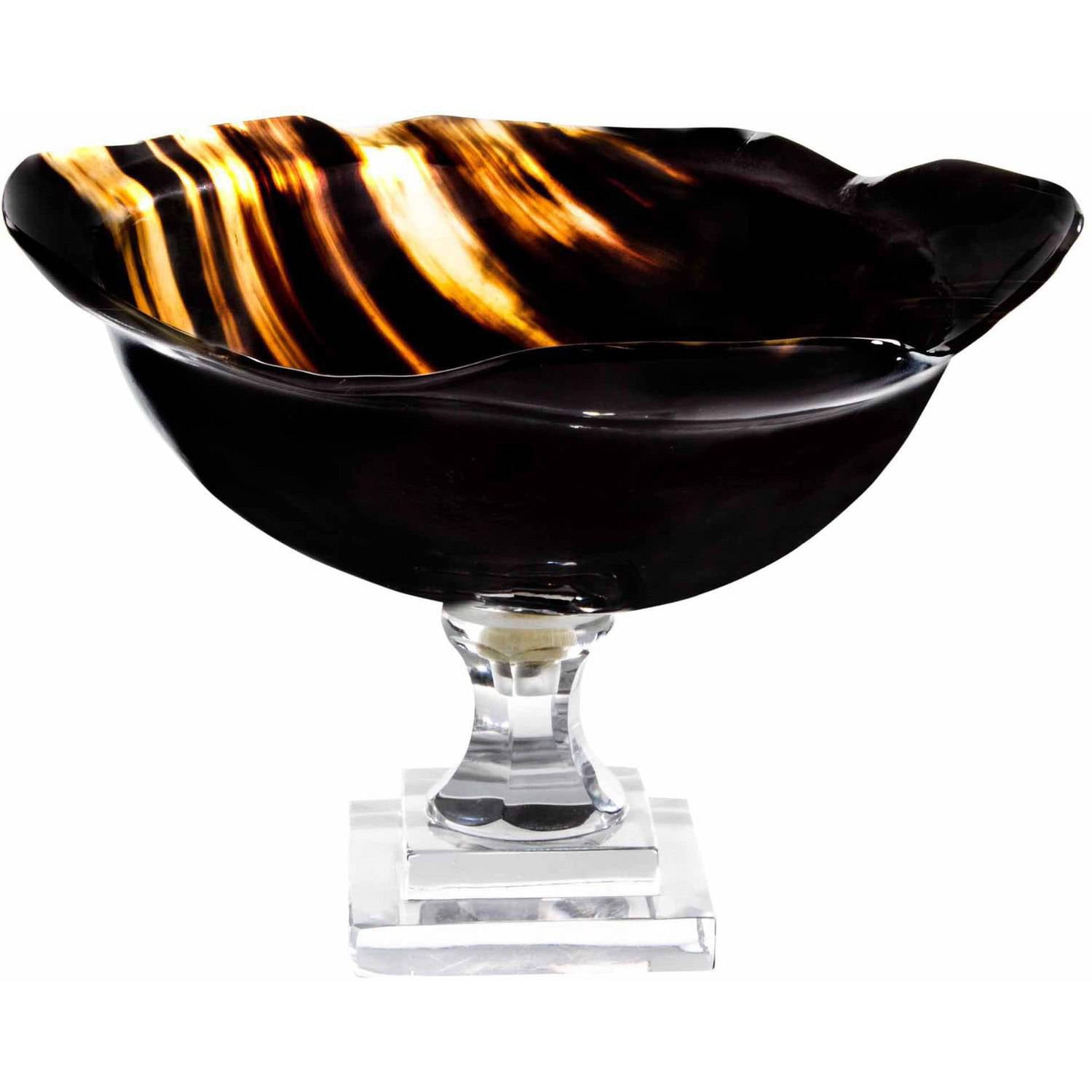 A Beautiful Heavy Crystal Centerpiece Bowl With Fluted Rim Polished ...