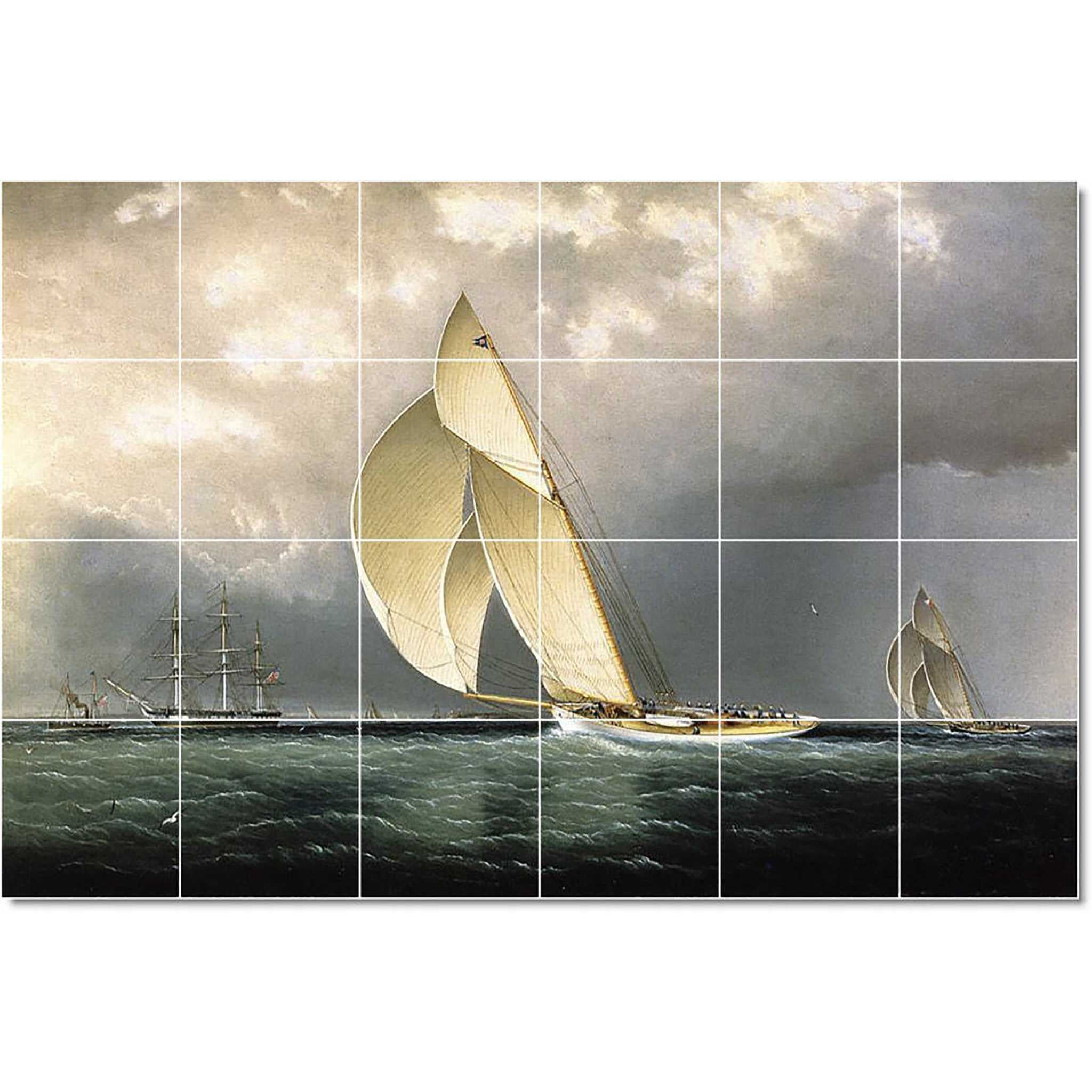 Ceramic Tile Mural-James Buttersworth Ships Tile Mural House Decorating ...